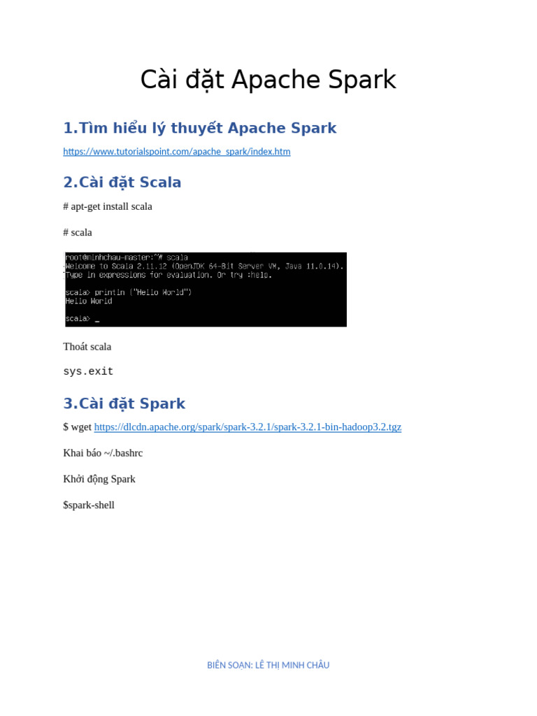 5 Cai Dat Apache Spark | PDF