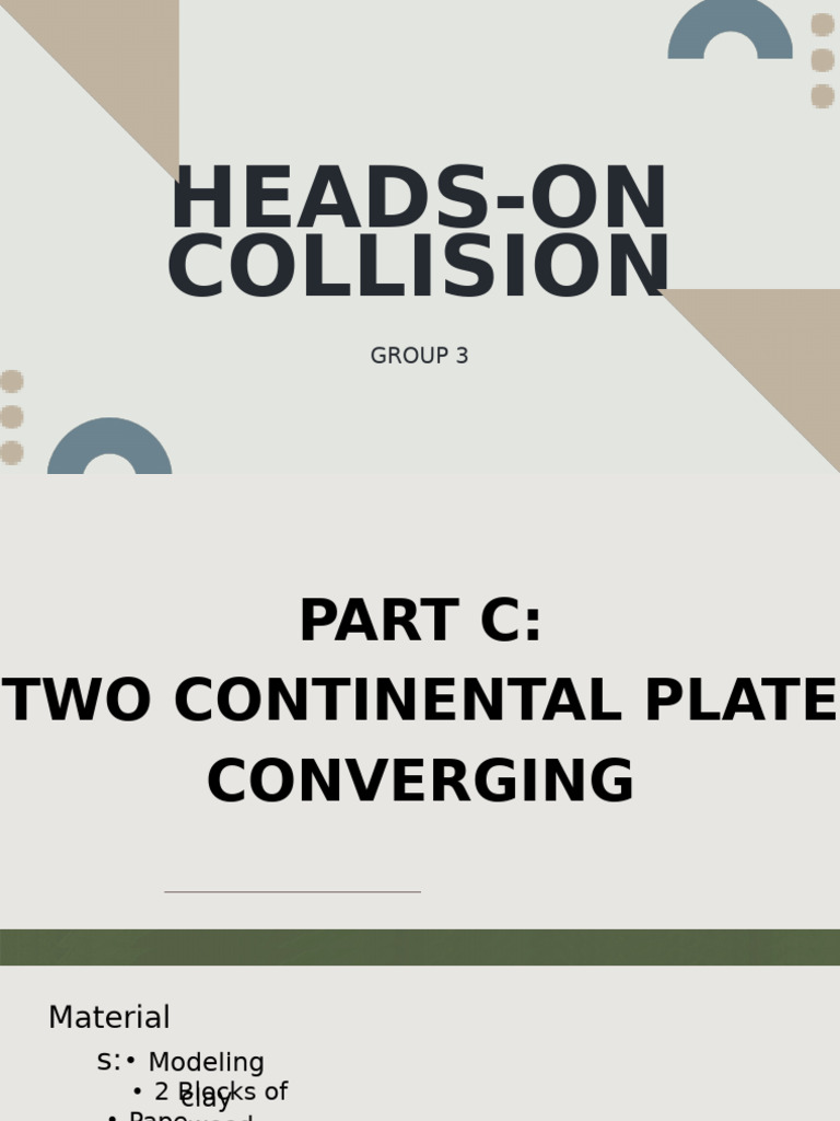 Continental Plate Collision Model | PDF