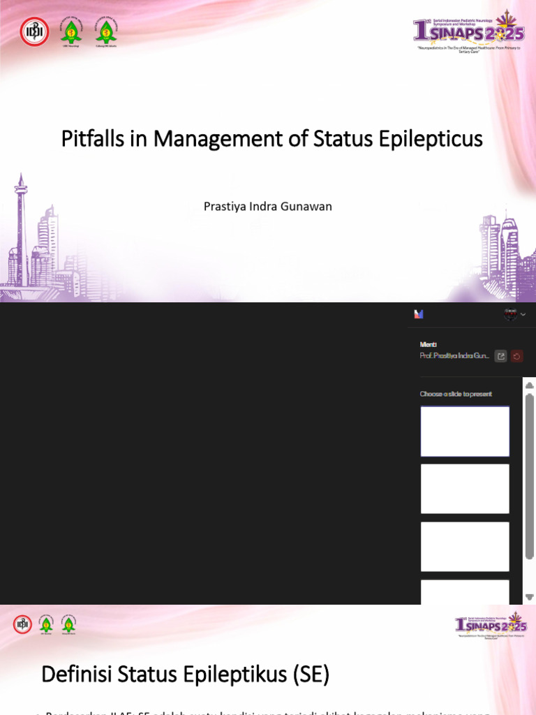 7. Prof Prastiya Indra Gunawan - Status Epileptikus Sinaps Juni 2025 | PDF