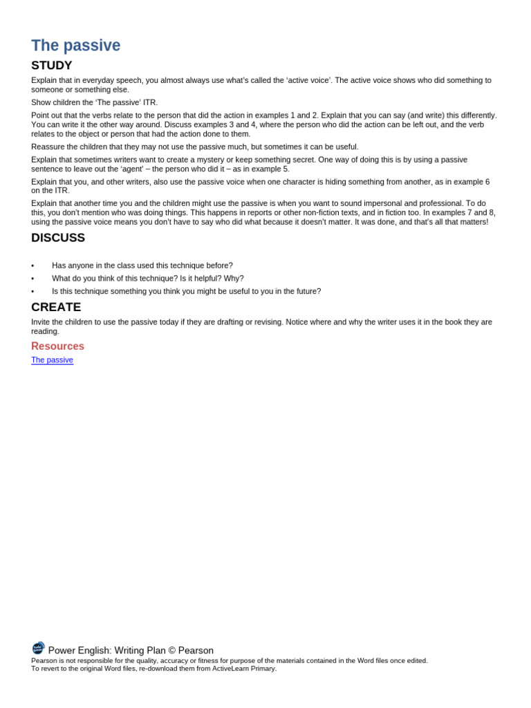The Passive | PDF