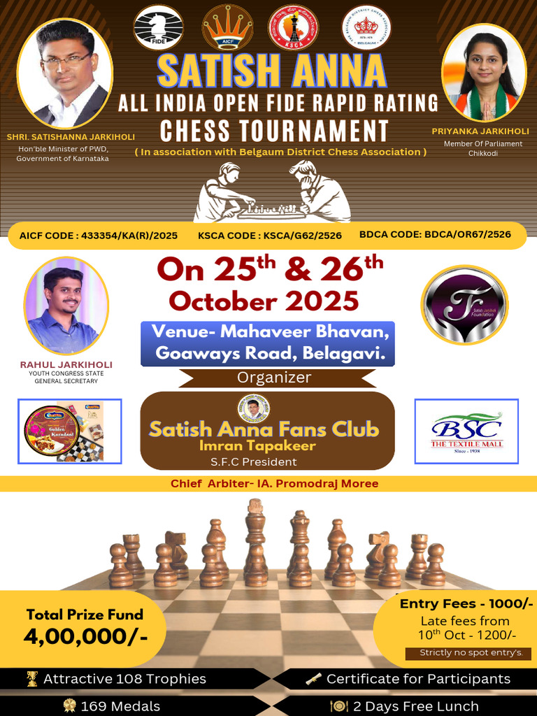 .Satish Anna Chess Touranament 2025 - Compressed | PDF | Chess ...