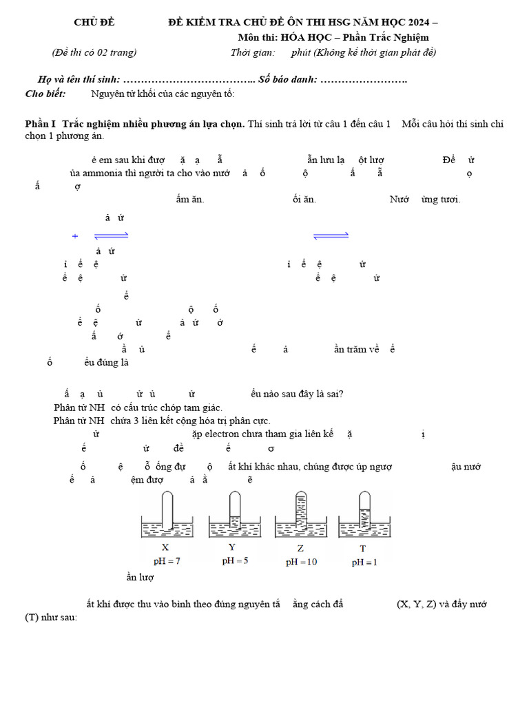 CHUYÊN ĐỀ NITROGEN SULFUR | PDF