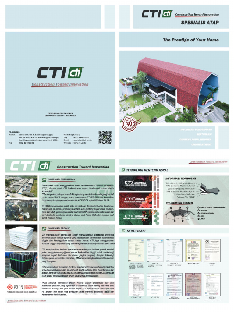 CTI Brochure Shingle | PDF