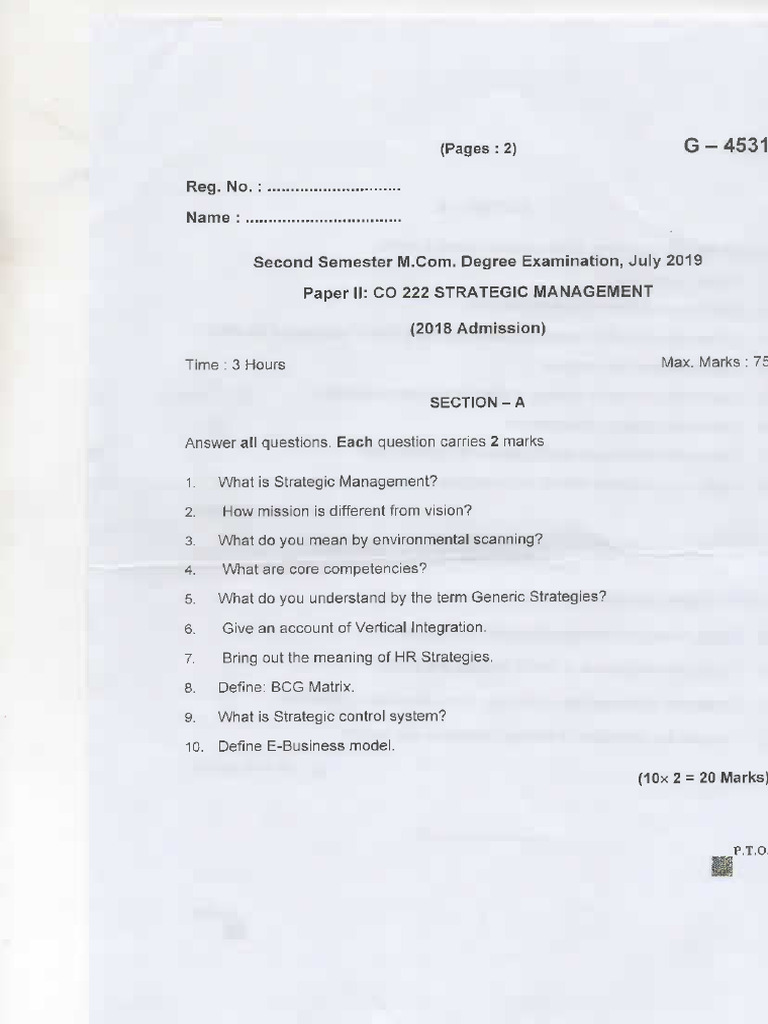 Co222 2019 May Mcom | PDF