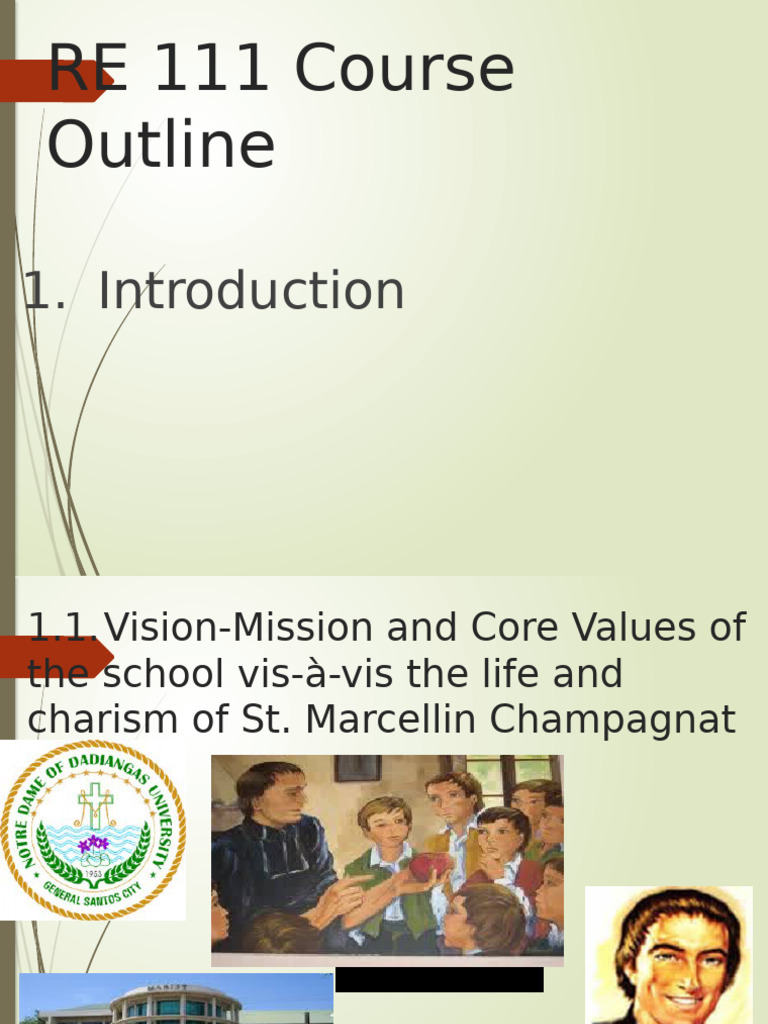 RE 111 Course Outline | PDF