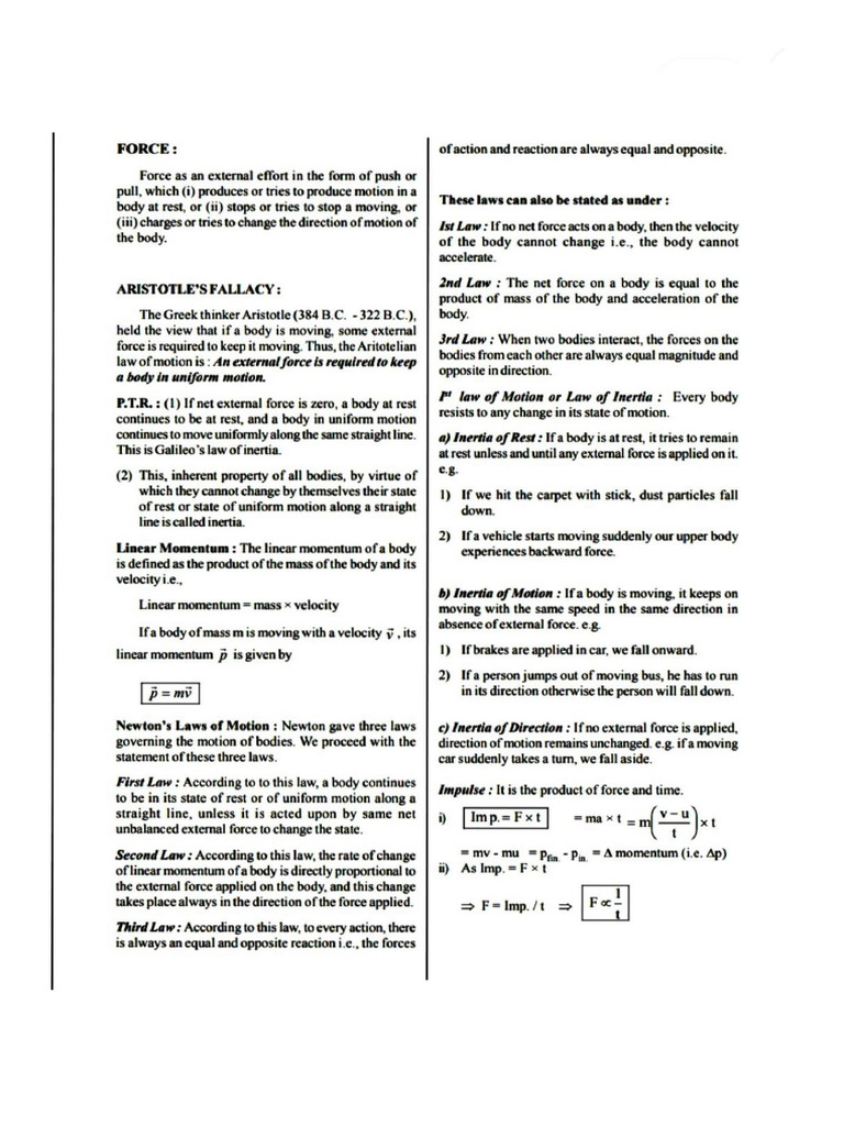 Laws of Motion | PDF