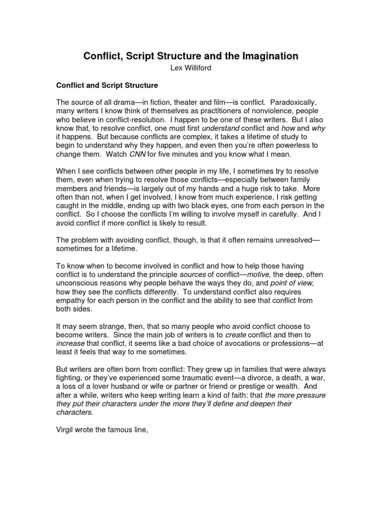 Conflict Structure Imagination | PDF