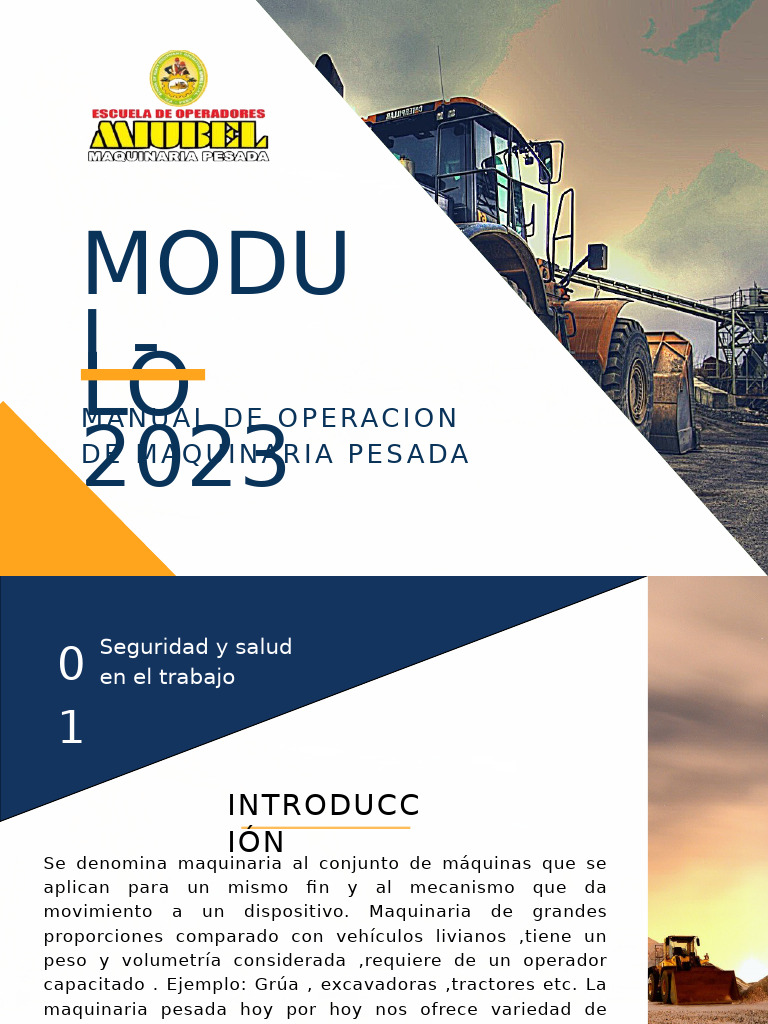 Modulo 1 Seguridad PPT Salinas | PDF | Seguridad y salud ocupacional | Tractor