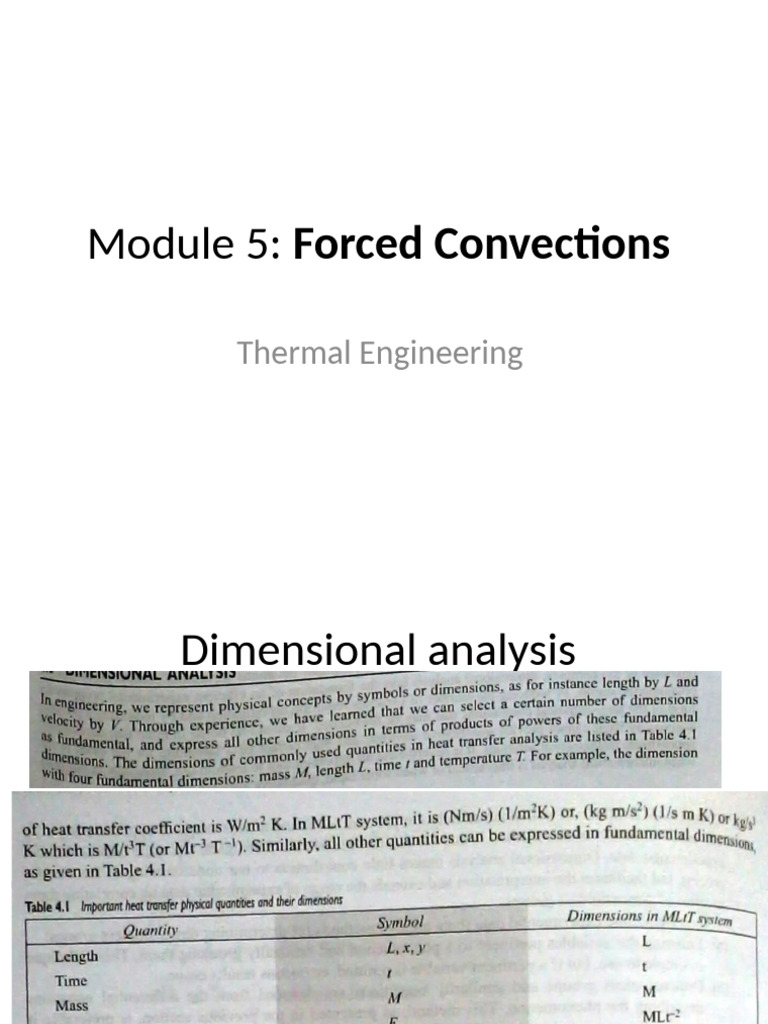 Forced Convections in Thermal Engineering | PDF