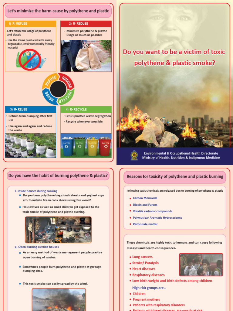 Polythene Burning Leaflet en | PDF | Plastic | Smoke