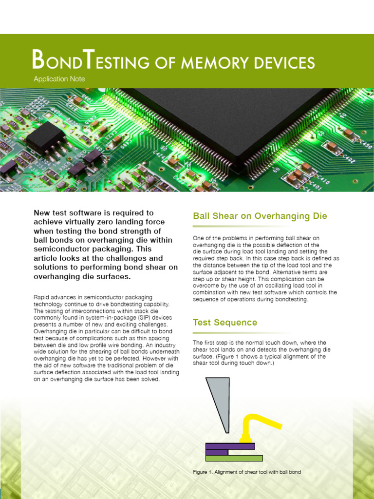 Bondtesting of Memory Devices 2018 | PDF | Light | Optics