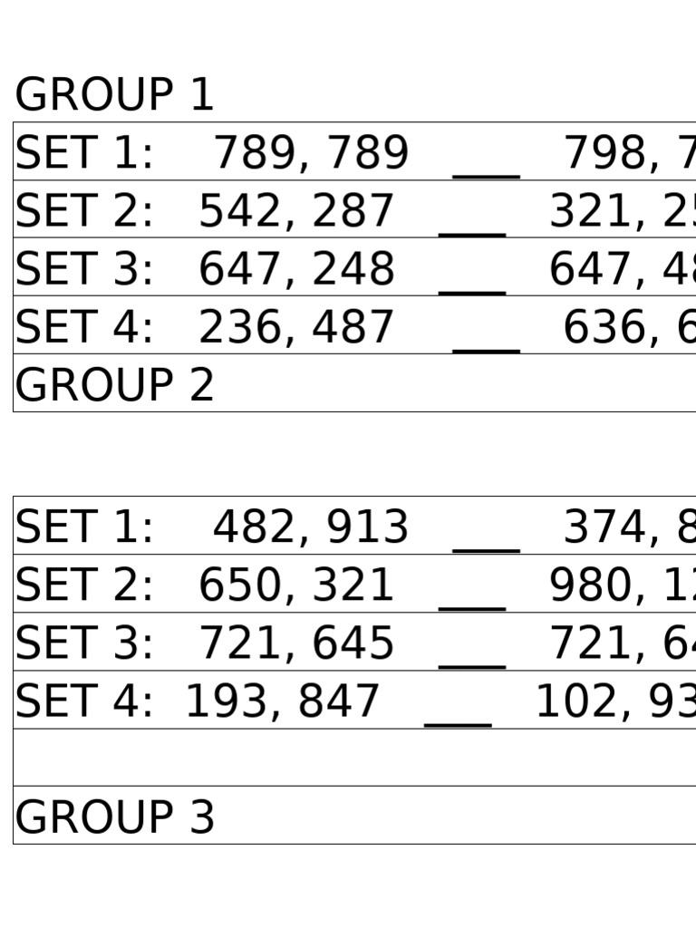 Co1 Math 4 Groupings Editable | PDF