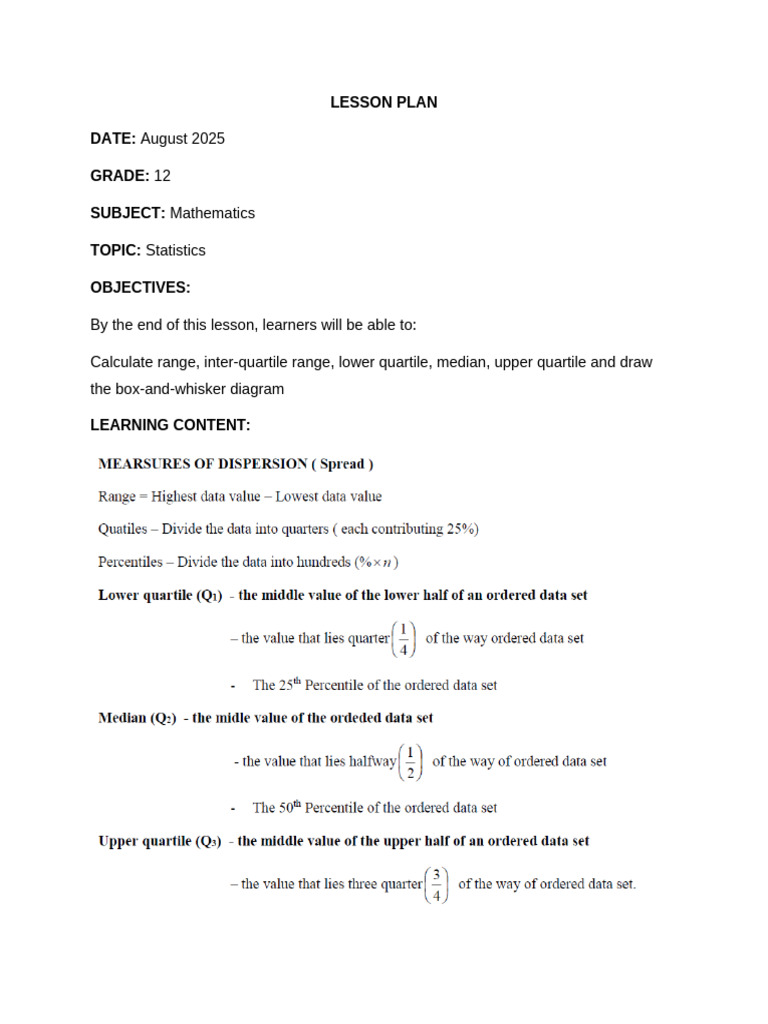 Grade 12 Lesson Plan 11 | PDF