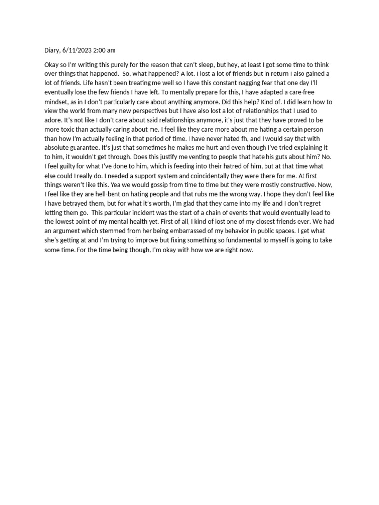 Diary | PDF