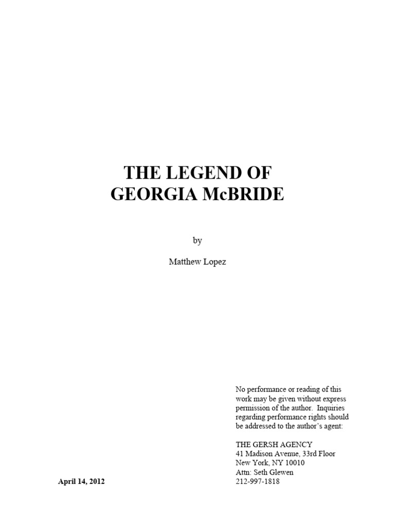 Georgia McBride | PDF | Elvis Presley