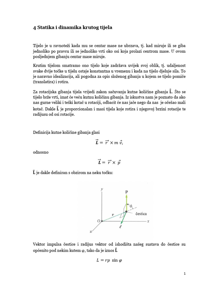 4a Statika Krutog Tijela | PDF