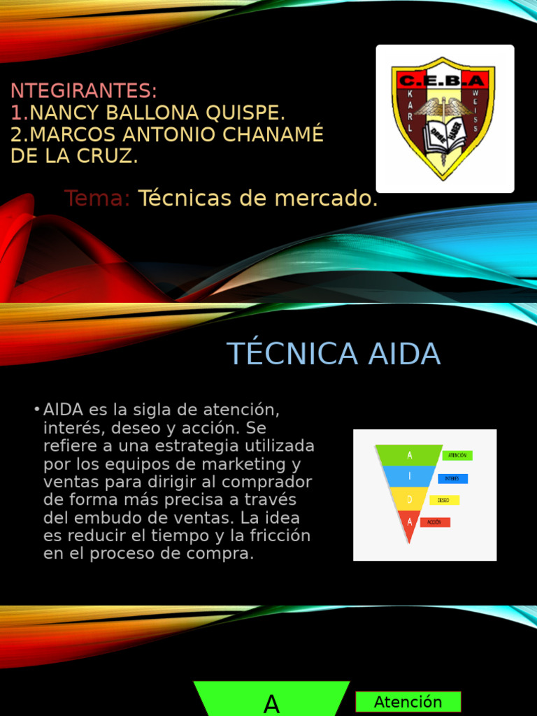 trabajo de nancy y marcos. técnica AIDA | PDF