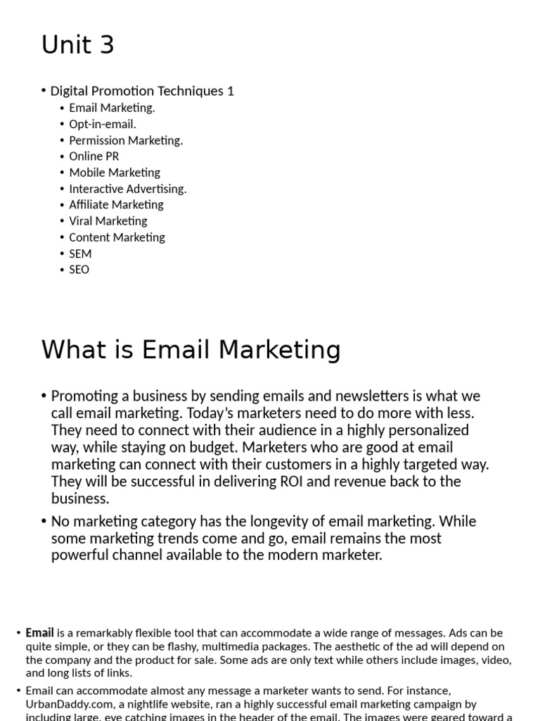 Digital Marketing Unit 3 | PDF | Mobile Marketing | Advertising