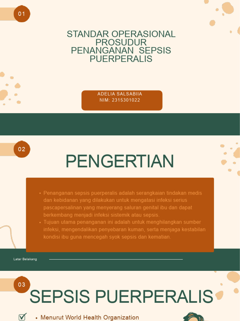 Penanganan Sepsis Puerperalis Ibu | PDF