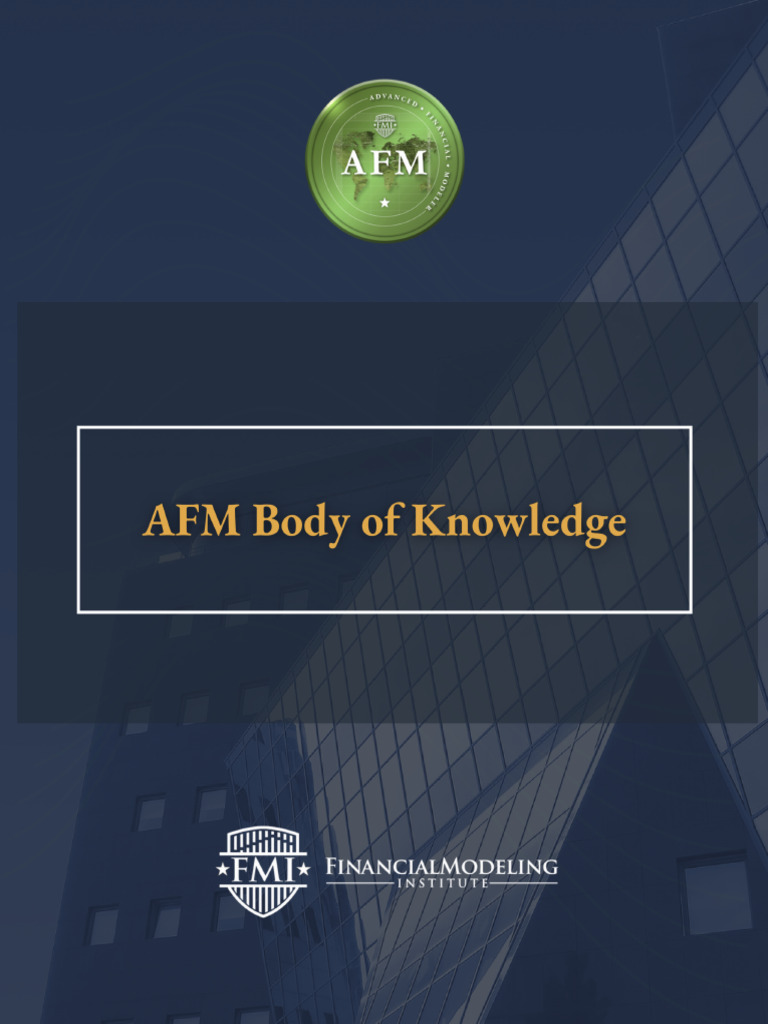 AFM Body of Knowledge | PDF