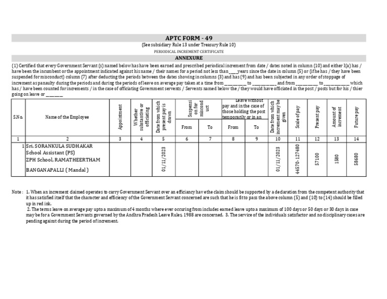 FORM 49 | PDF