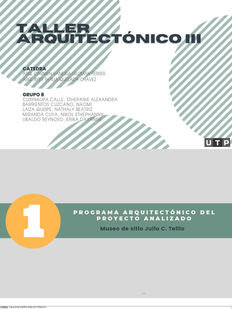 PROGRAMA ARQUITECTONICO G8 | PDF