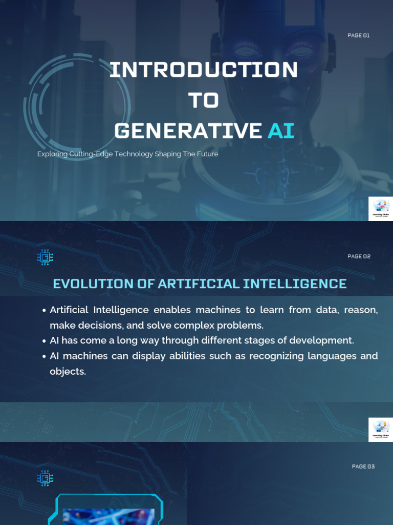 Introduction To Generative Ai Overview Pdf Artificial Intelligence