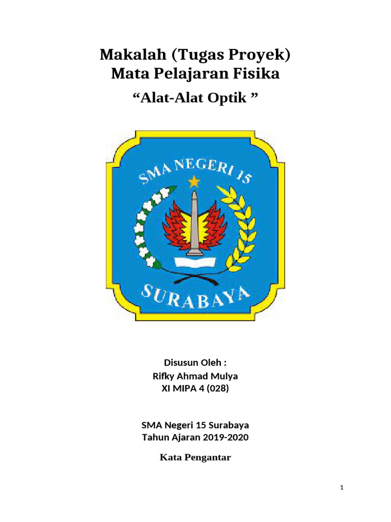 Alat Optik: Manfaat dan Jenisnya | PDF