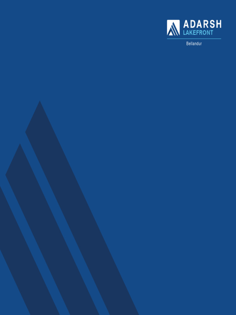 Adarsh Lake Front - Brochure WEB | PDF
