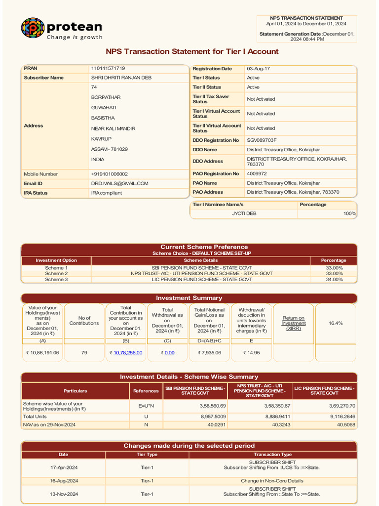 Statement | PDF | Personal Finance | Taxes