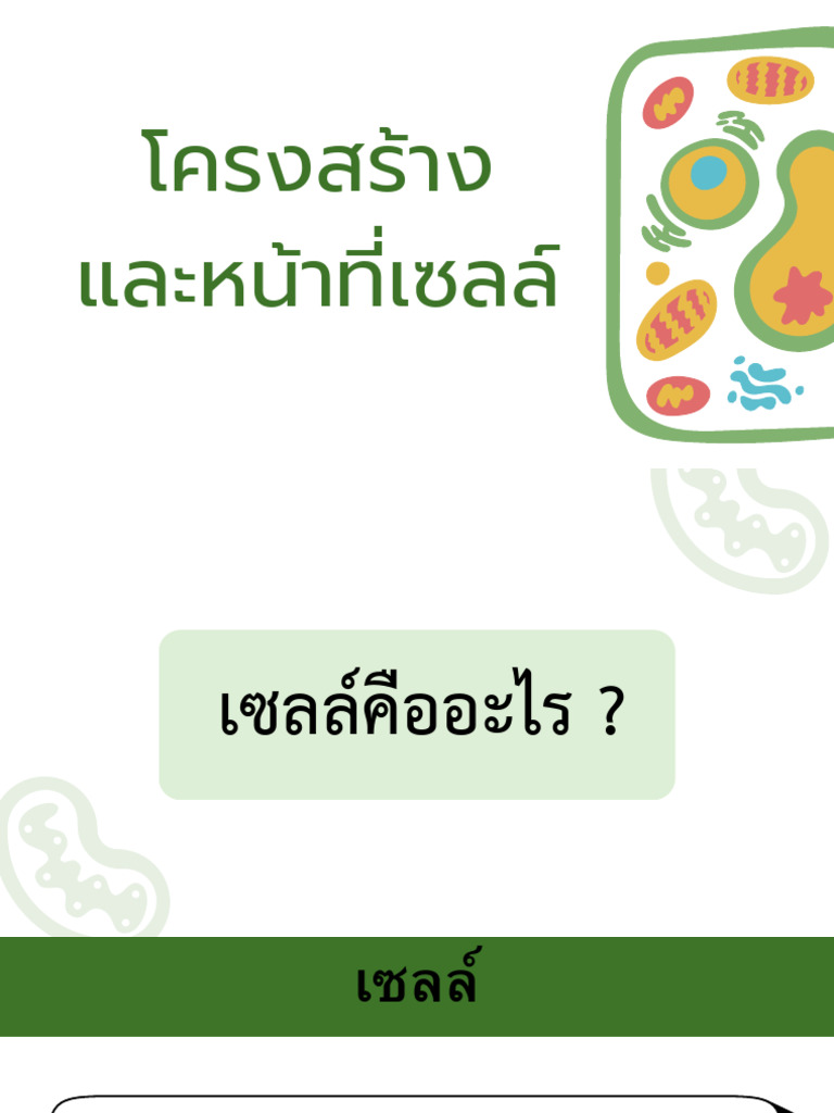 Plant Versus Animal Cell Science Presentation in Green Orange Graphic ...