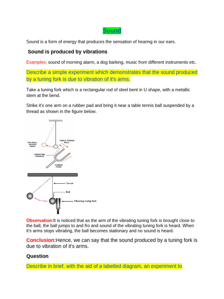 Sound ICSE 9 | PDF | Waves | Sound