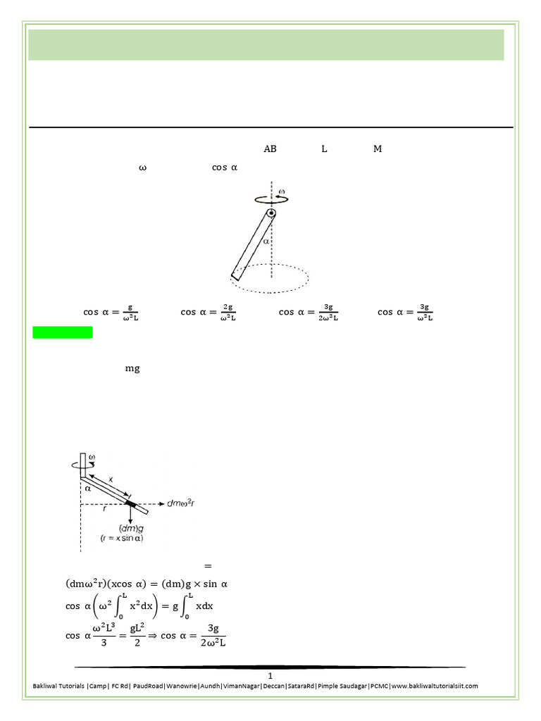 C25 Tough Advanced Pattern Test-28 Physics Paper-2 | PDF | Force | Torque
