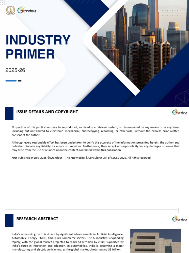 Grandeur SSCBS Industry Overview 2025 | PDF | Artificial Intelligence ...