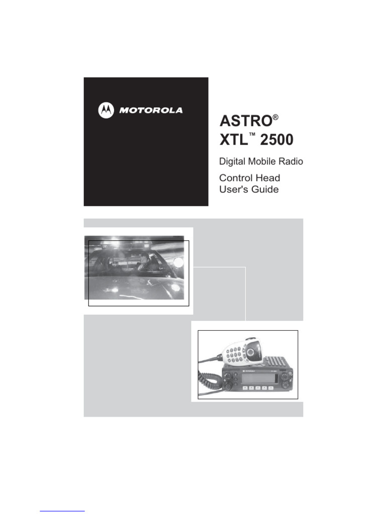 ASTRO XTL 2500 User Guide | PDF | Radio | Electromagnetic Interference