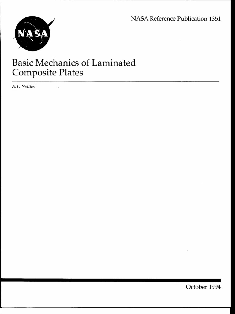 NASA MSFC RP1351 Basic Mechanics of Laminated Composite Plates | PDF