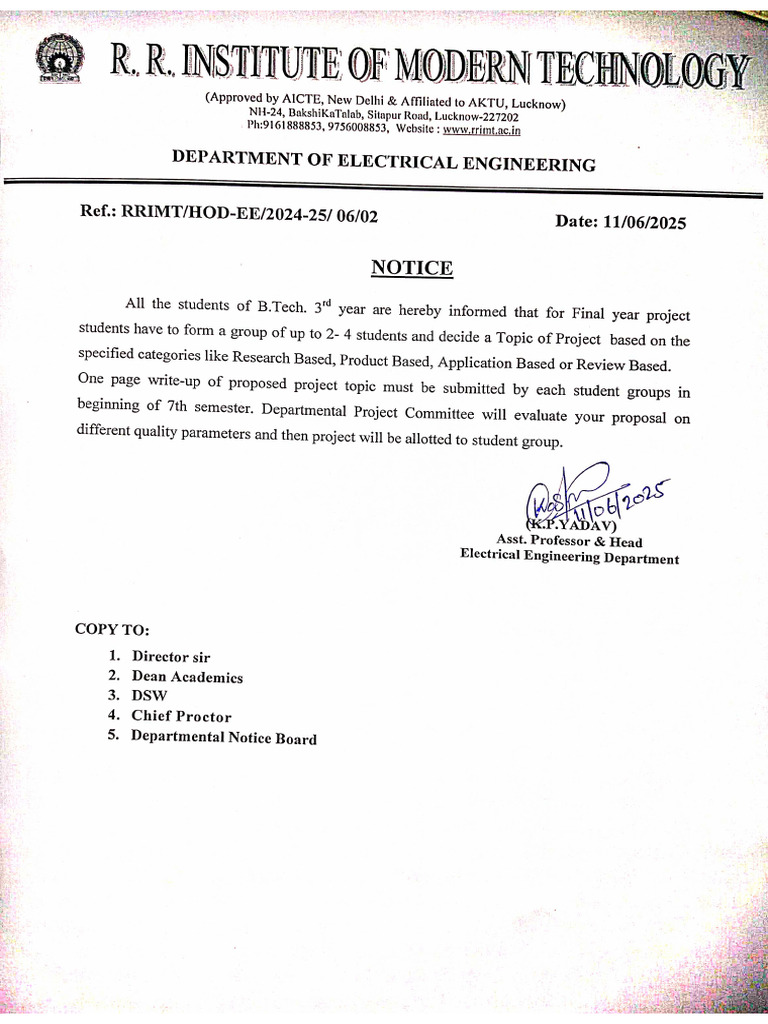 Project Proposal Notice | PDF