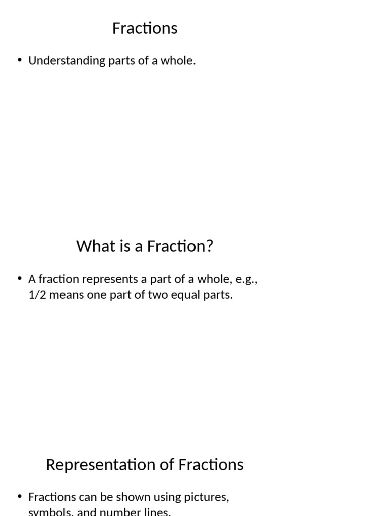Fractions Class6 Animated Base | PDF