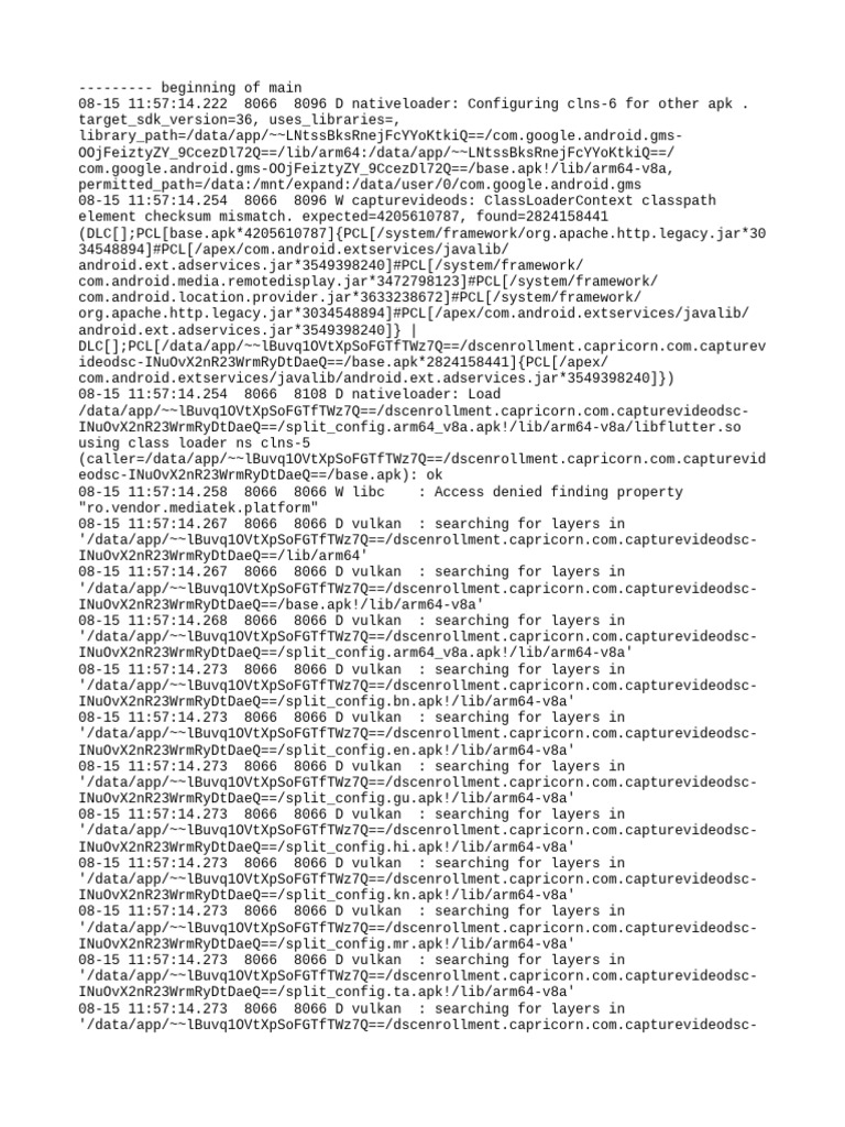 Android App Configuration Logs | PDF | Computer Libraries | Alphabet Inc.