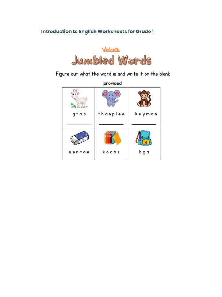 English Worksheet | PDF