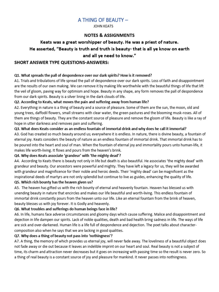 A THING OF BEAUTY QA July 2020 | PDF