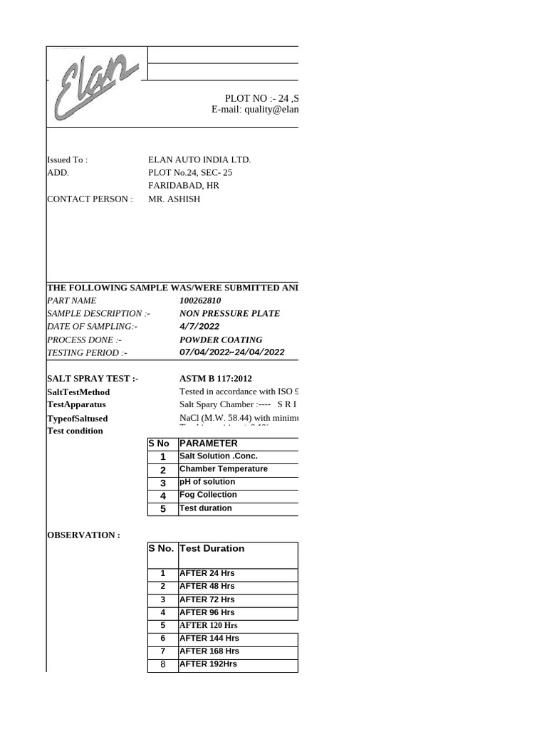 Sst Report | PDF | Corrosion | Chemical Processes