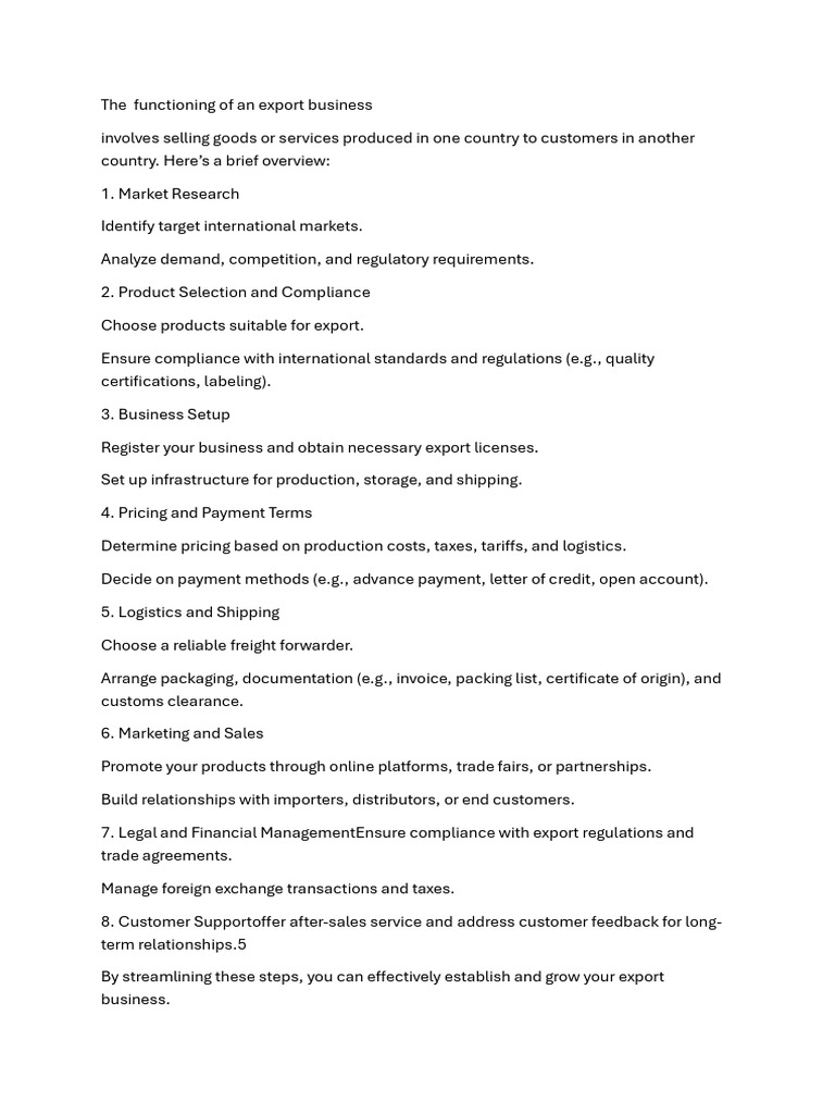 Export Function and Marketing | PDF | Brand | Marketing