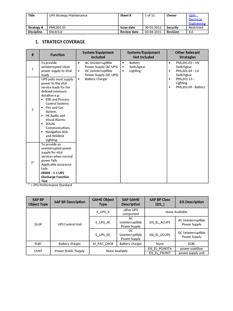UPS Maintenance Strategy Overview | PDF | Power Inverter | Rectifier