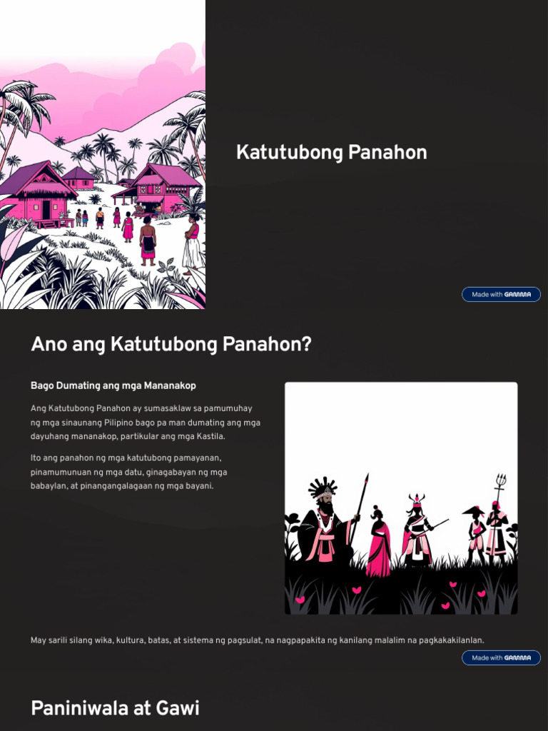 Katutubong Panahon | PDF