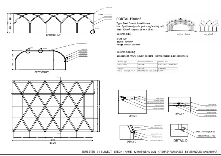 25-07-25.portal Frame Design | PDF | Architectural Design | Architecture