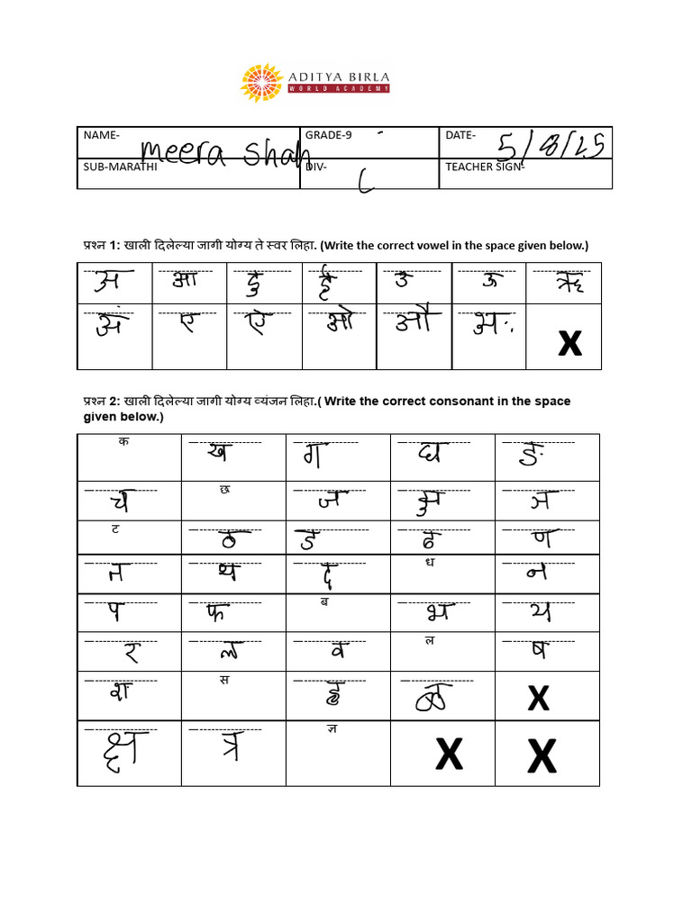 Meera Shah - GR 9 assignment2025-26.pdf | PDF