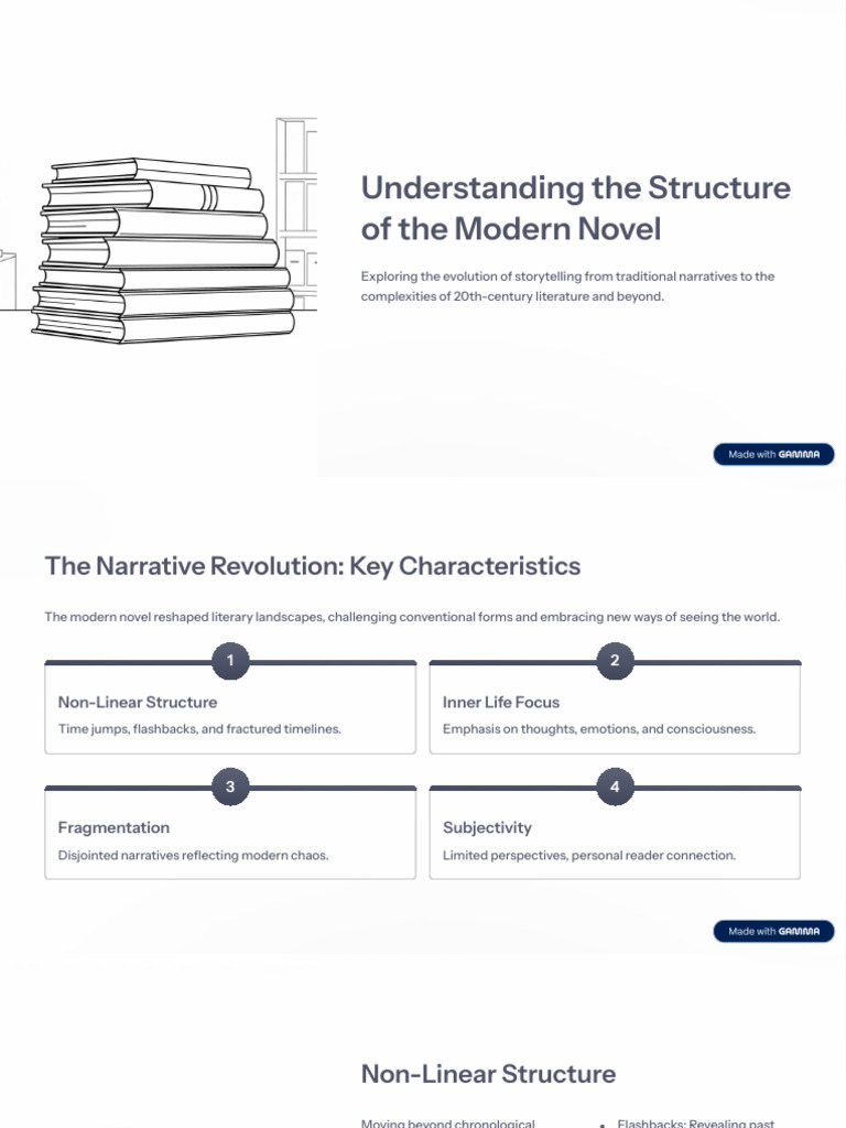 Modern Novel Structure Explained | PDF | Novels | Narrative