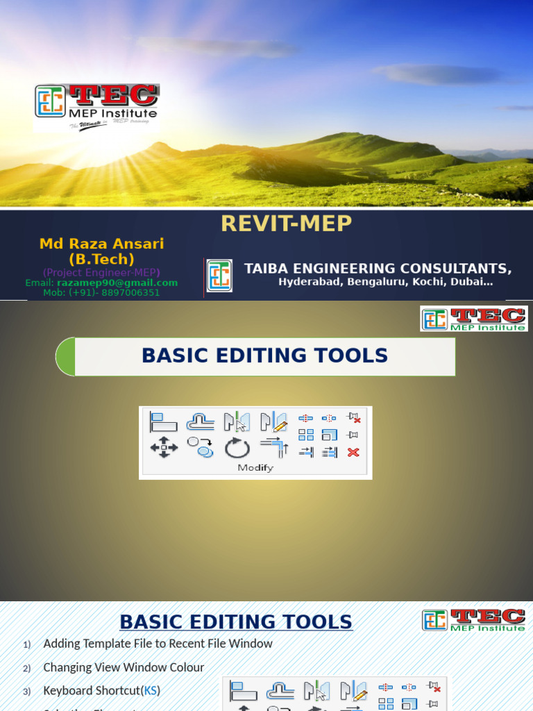 Basic Editing Tools | PDF