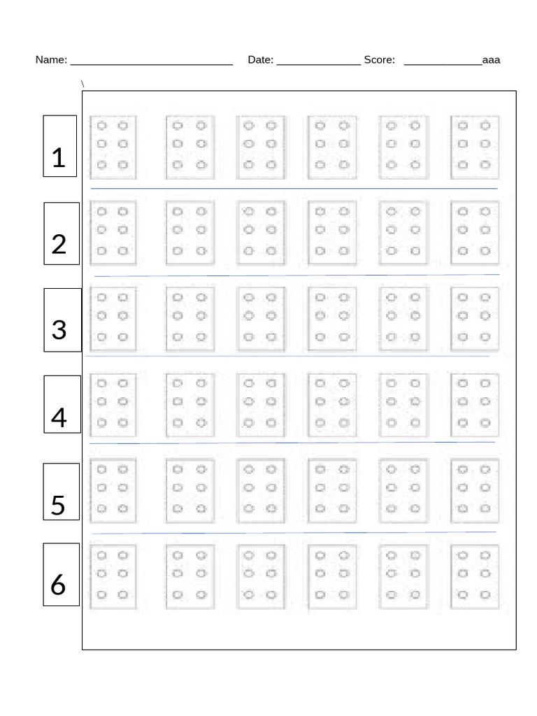 Braile Sheet 2 | PDF